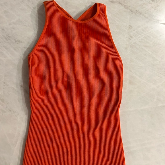 Aritzia | Tops | Aritzia Babaton Sculpt Knit Hot Cheeky Red Rouge ...